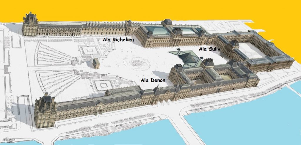 Planta das coleções do Louvre - Guia do Louvre Planta das coleções do Louvre - Guia do Louvre