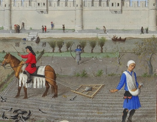 As muitas ricas horas do duque de Berry, mês de outubro - Guia do Louvre